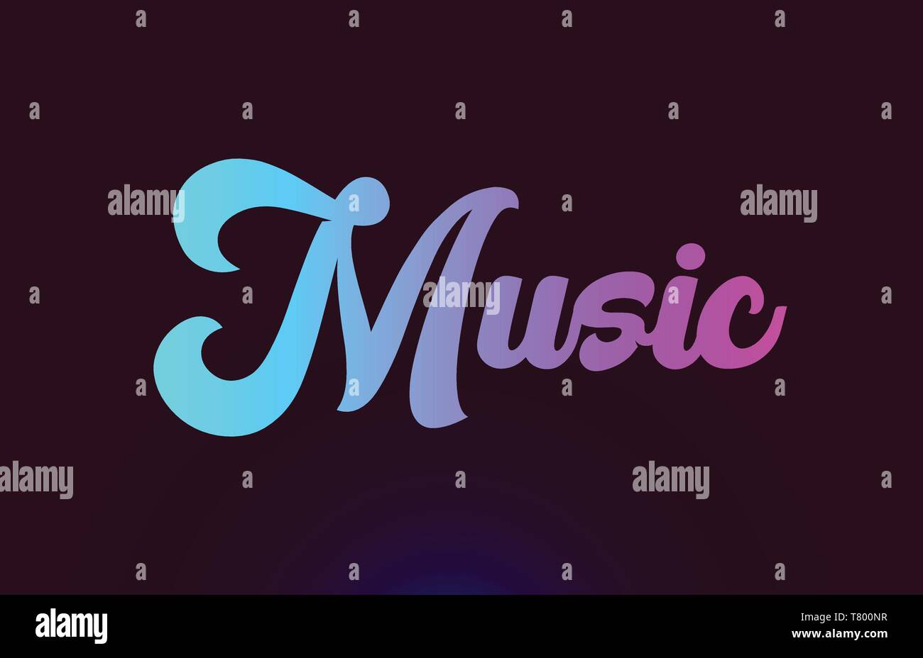 Music pink word or text suitable for card icon or typography logo ...