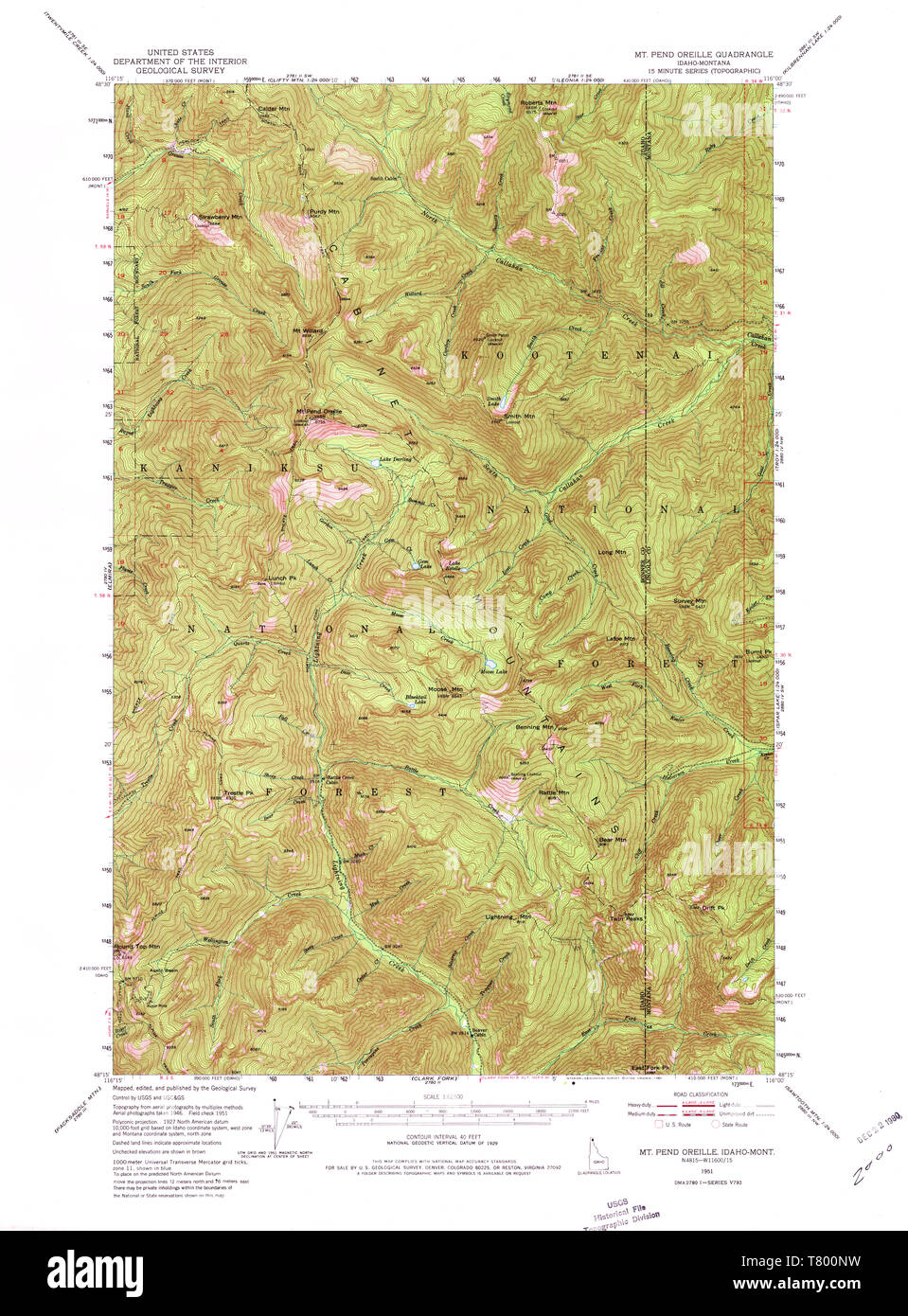 Pend oreille map hi-res stock photography and images - Alamy