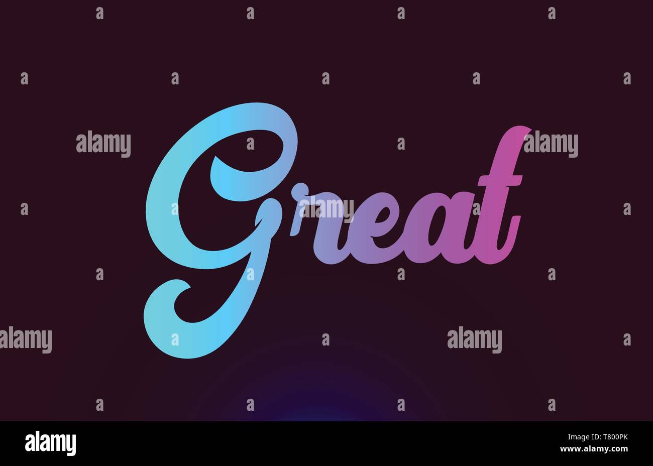 Great pink word or text suitable for card icon or typography logo ...