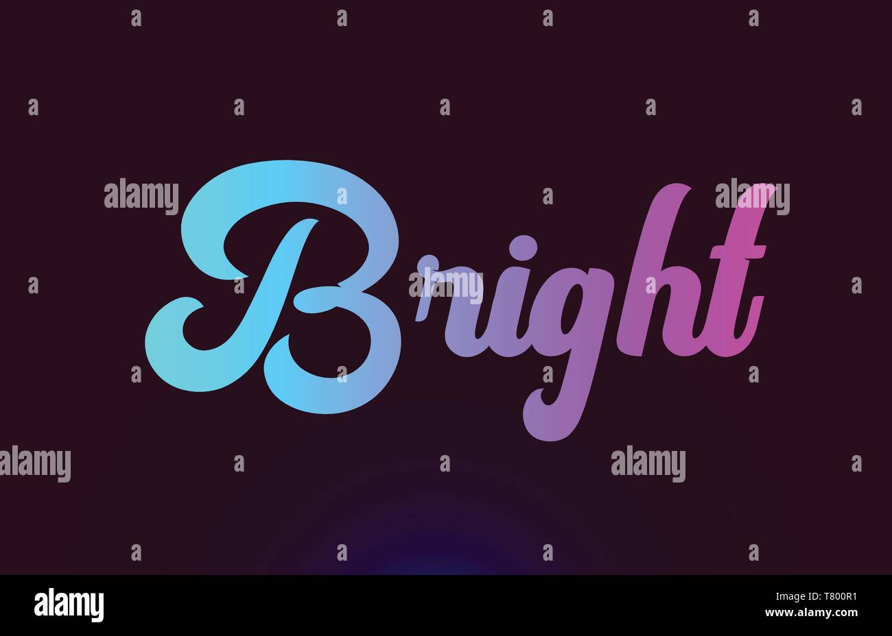 Bright pink word or text suitable for card icon or typography logo ...