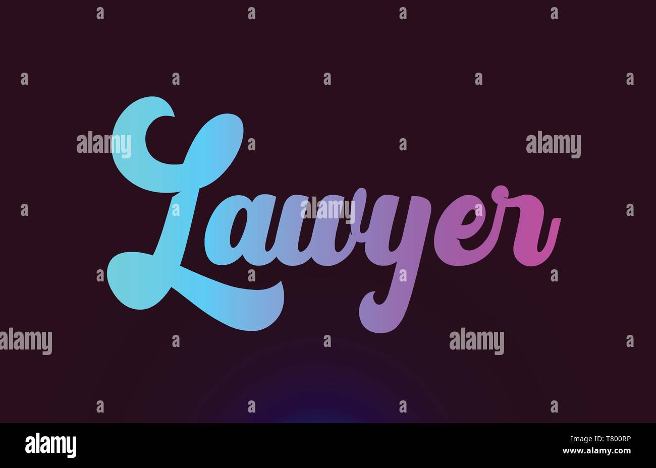 Lawyer pink word or text suitable for card icon or typography logo ...