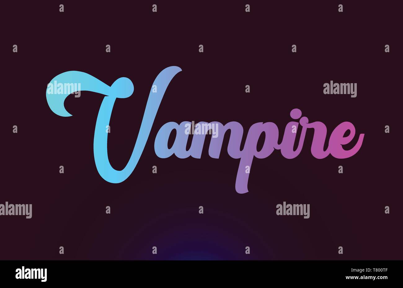 Vampire pink word or text suitable for card icon or typography logo ...
