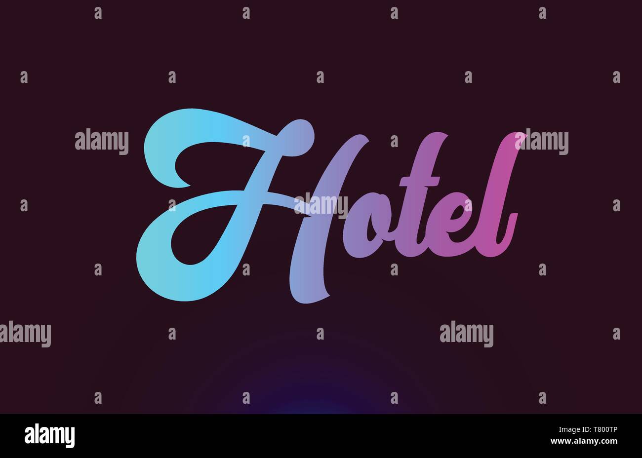Typography hotel logo hi-res stock photography and images - Alamy