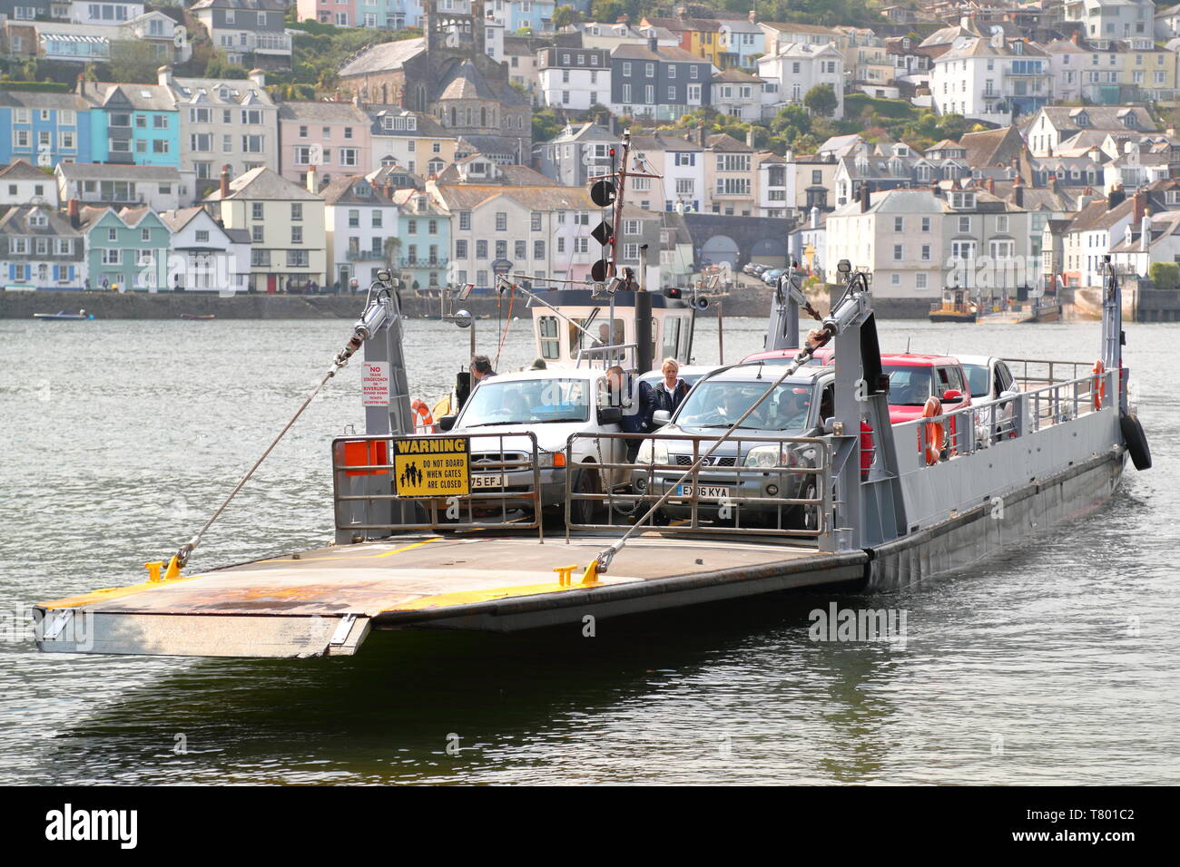 Car ferry connecting Dartmouth and Kingswear in Devon, UK Stock Photo ...