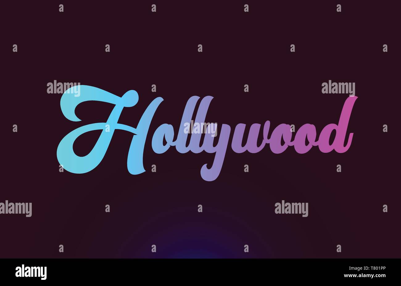 The hollywood logo Stock Vector Images - Alamy