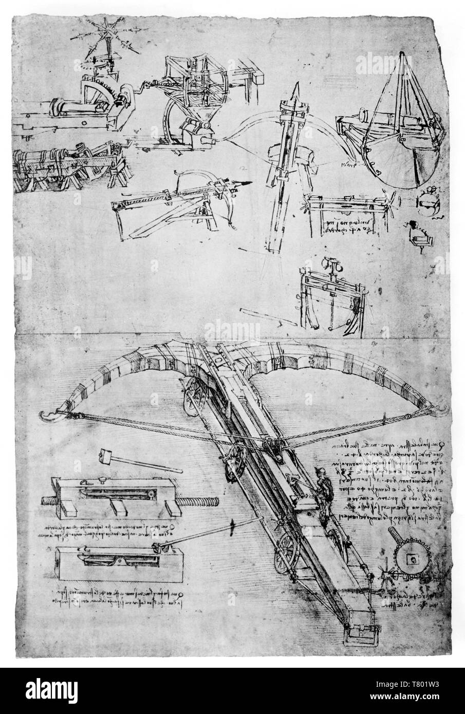 Notebook of Leonardo Da Vinci Stock Photo - Alamy
