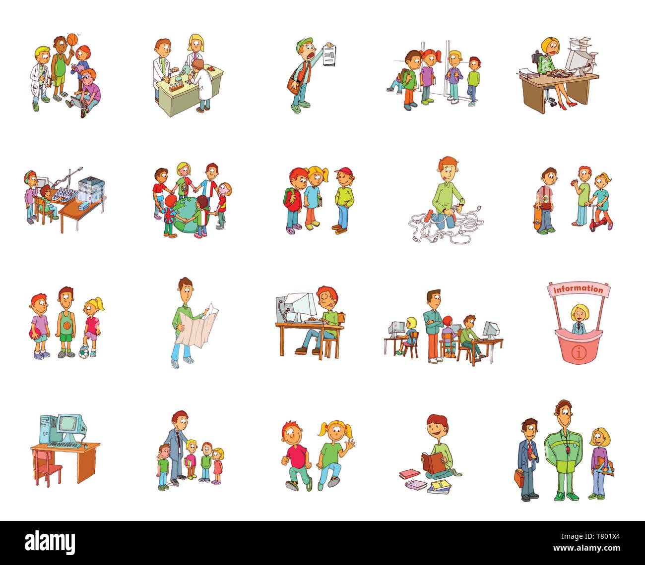 Cartoon humour illustration caricature Cut Out Stock Images & Pictures ...