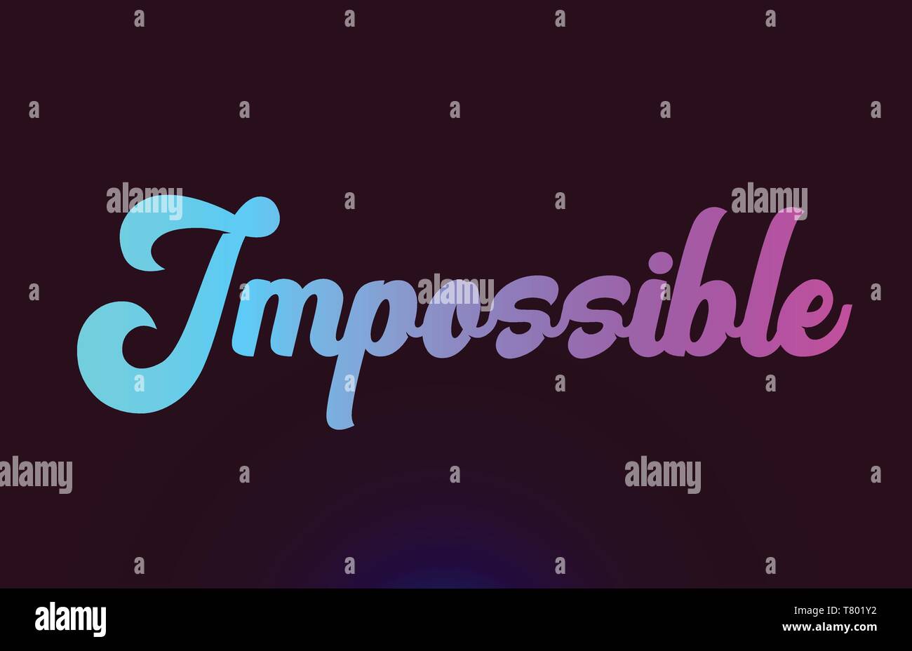 Impossible word Stock Vector Images - Alamy