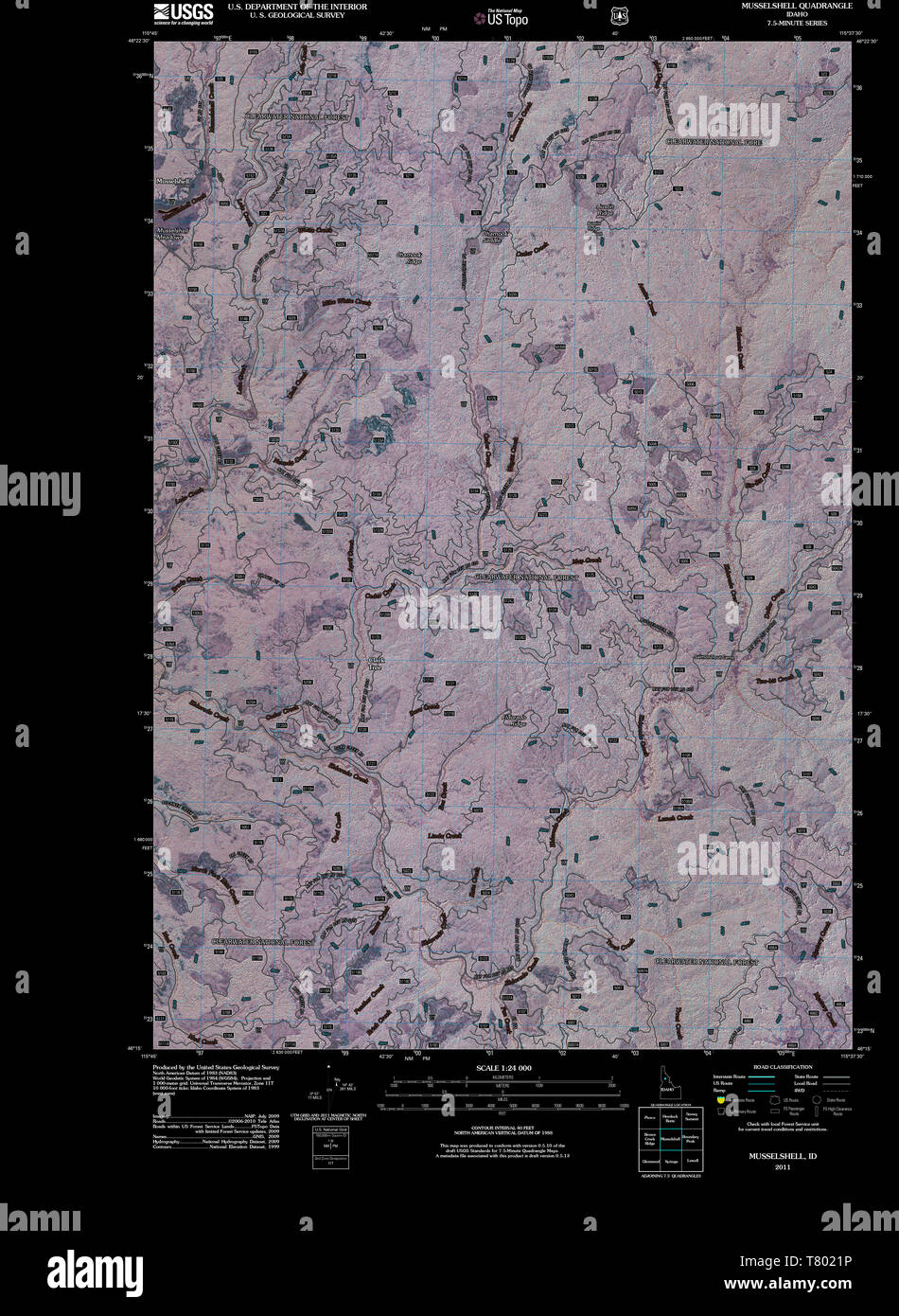 Map of musselshell hi-res stock photography and images - Alamy