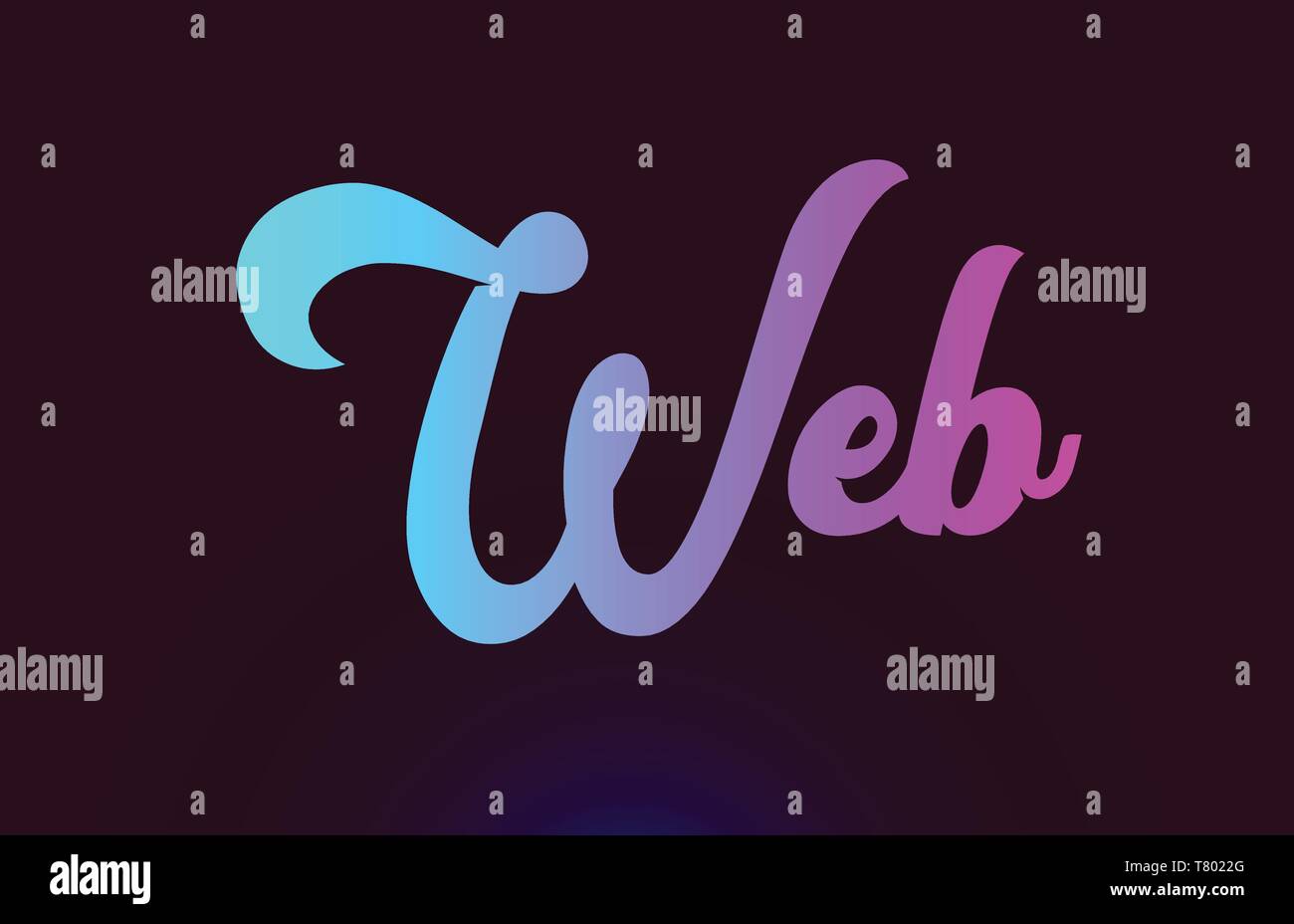 Web pink word or text suitable for card icon or typography logo design ...