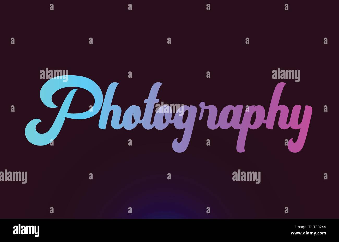 Photography text Stock Vector Images - Alamy