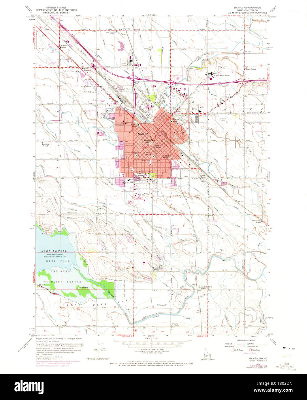 Nampa idaho map hi-res stock photography and images - Alamy