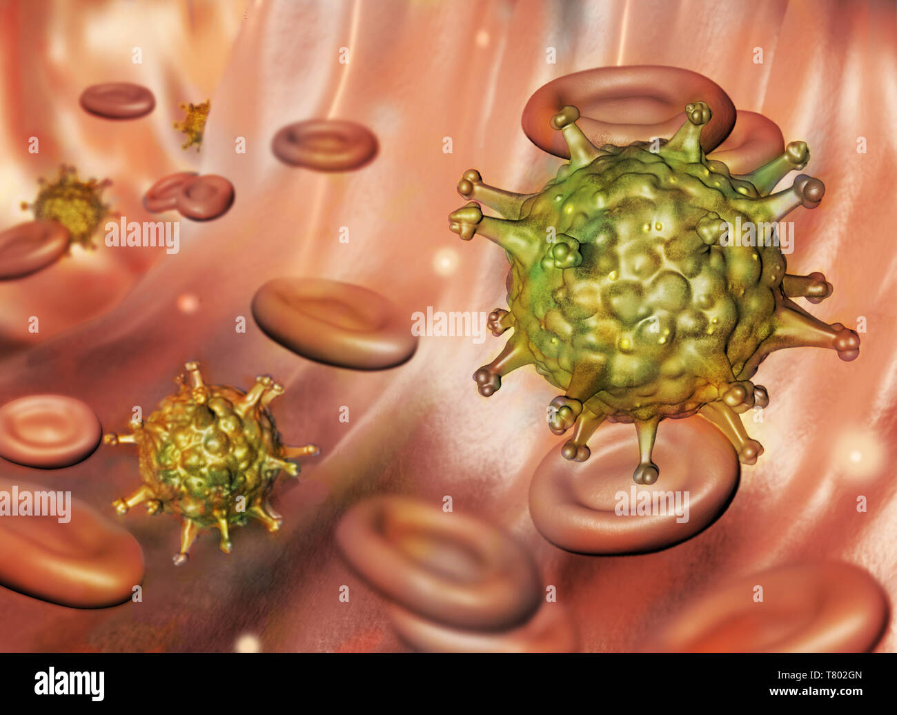 Hiv particles hi-res stock photography and images - Alamy