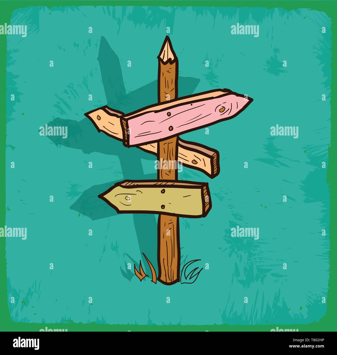 Antique street signs Stock Vector Images - Alamy
