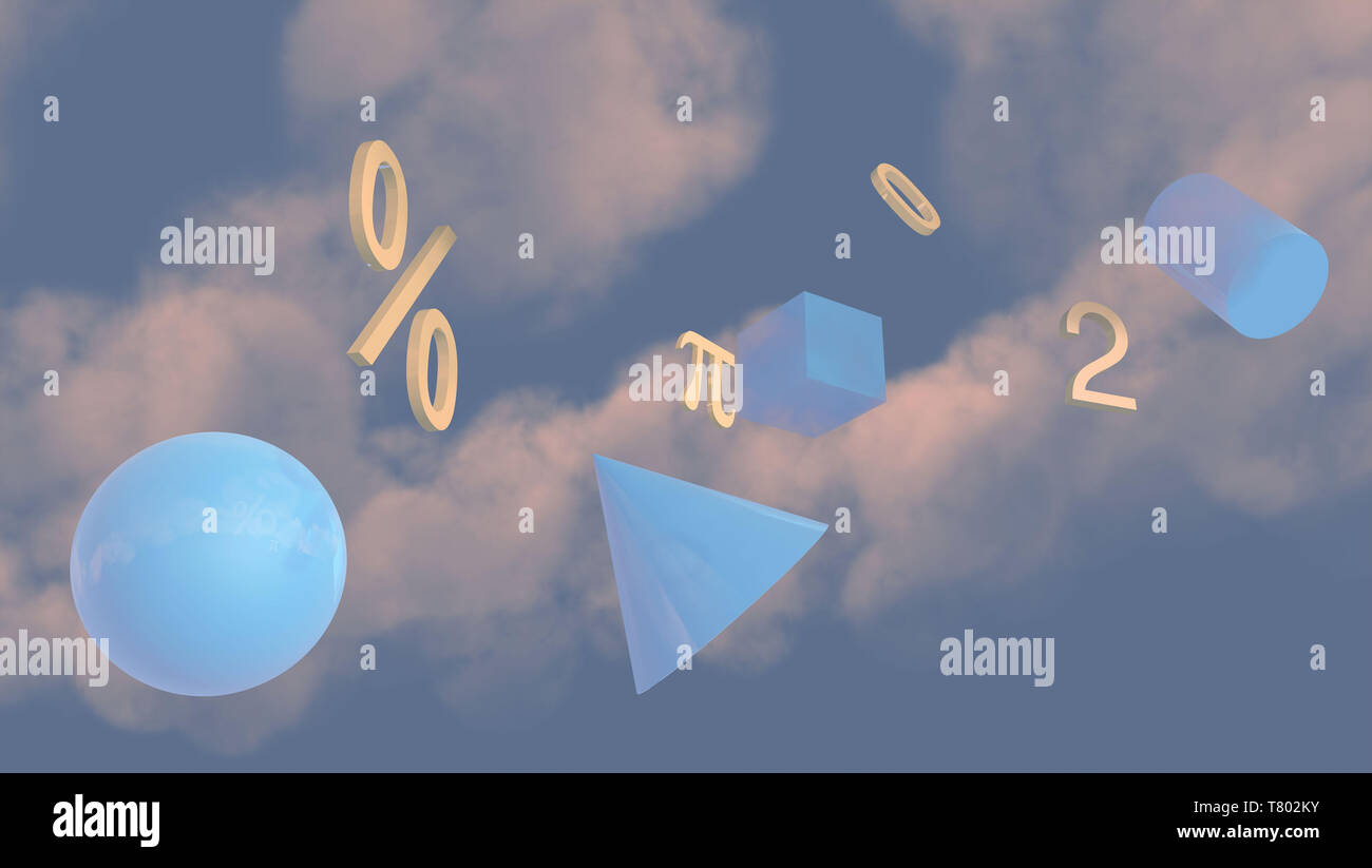 3d math hi-res stock photography and images - Alamy