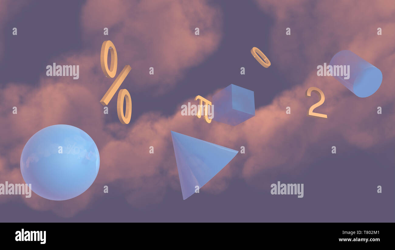 3d math hi-res stock photography and images - Alamy