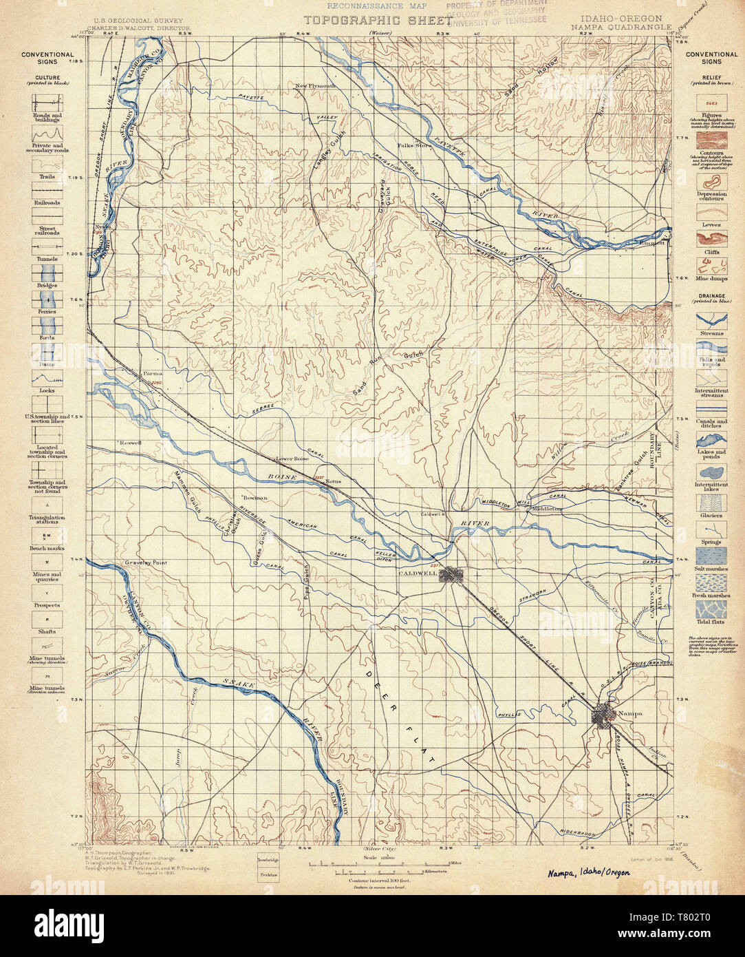 Nampa idaho map hi-res stock photography and images - Alamy