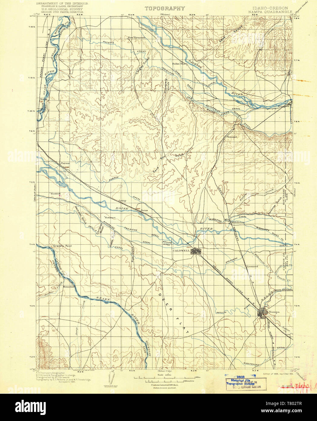Nampa idaho map hi-res stock photography and images - Alamy