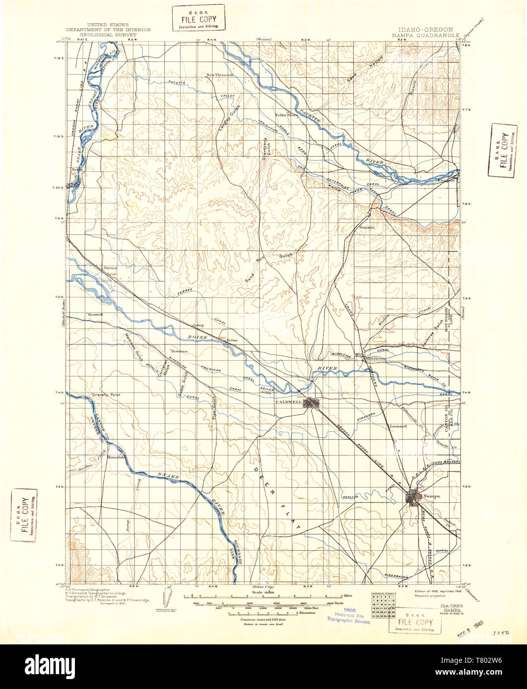 Nampa idaho map hi-res stock photography and images - Alamy