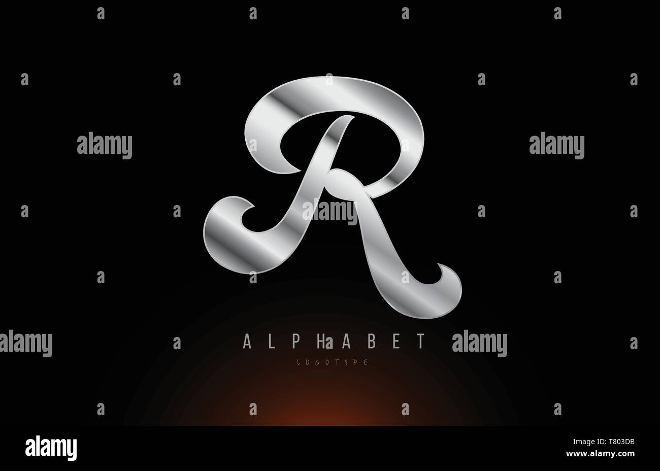 Metallic letter r hi-res stock photography and images - Alamy