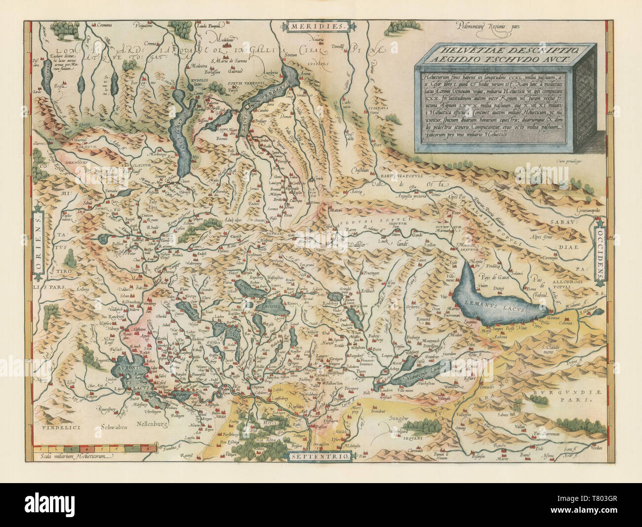 Switzerland map 16th century hi-res stock photography and images - Alamy