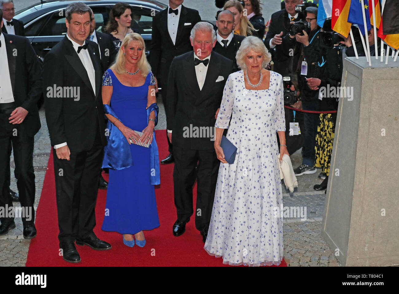 The Prince of Wales and the Duchess of Cornwall attend a dinner hosted ...