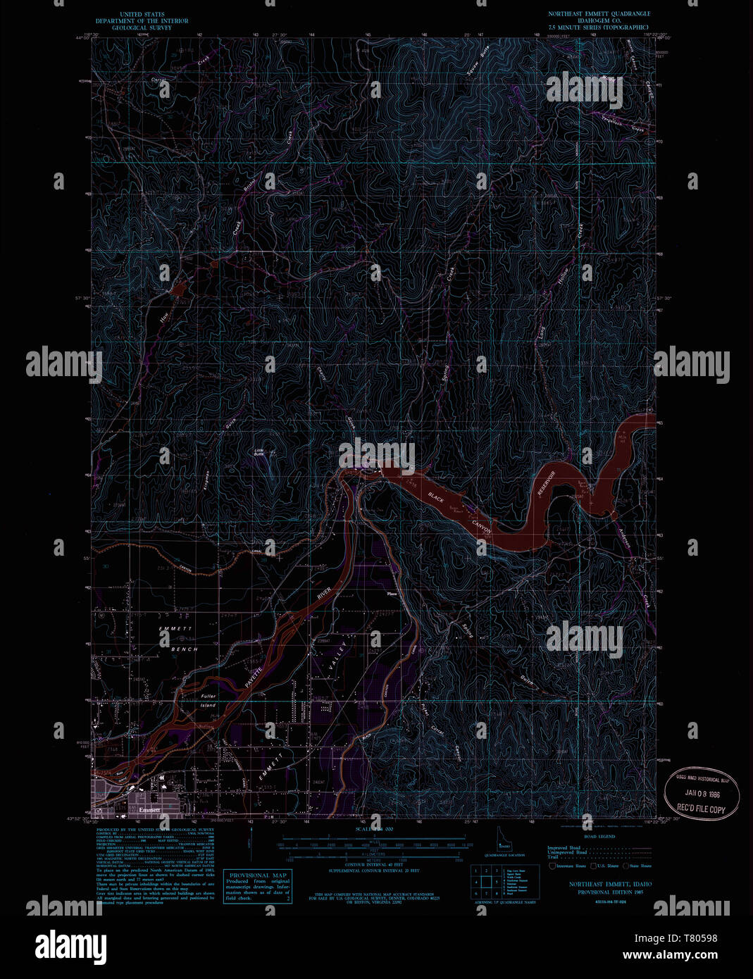 Emmett map hi-res stock photography and images - Alamy