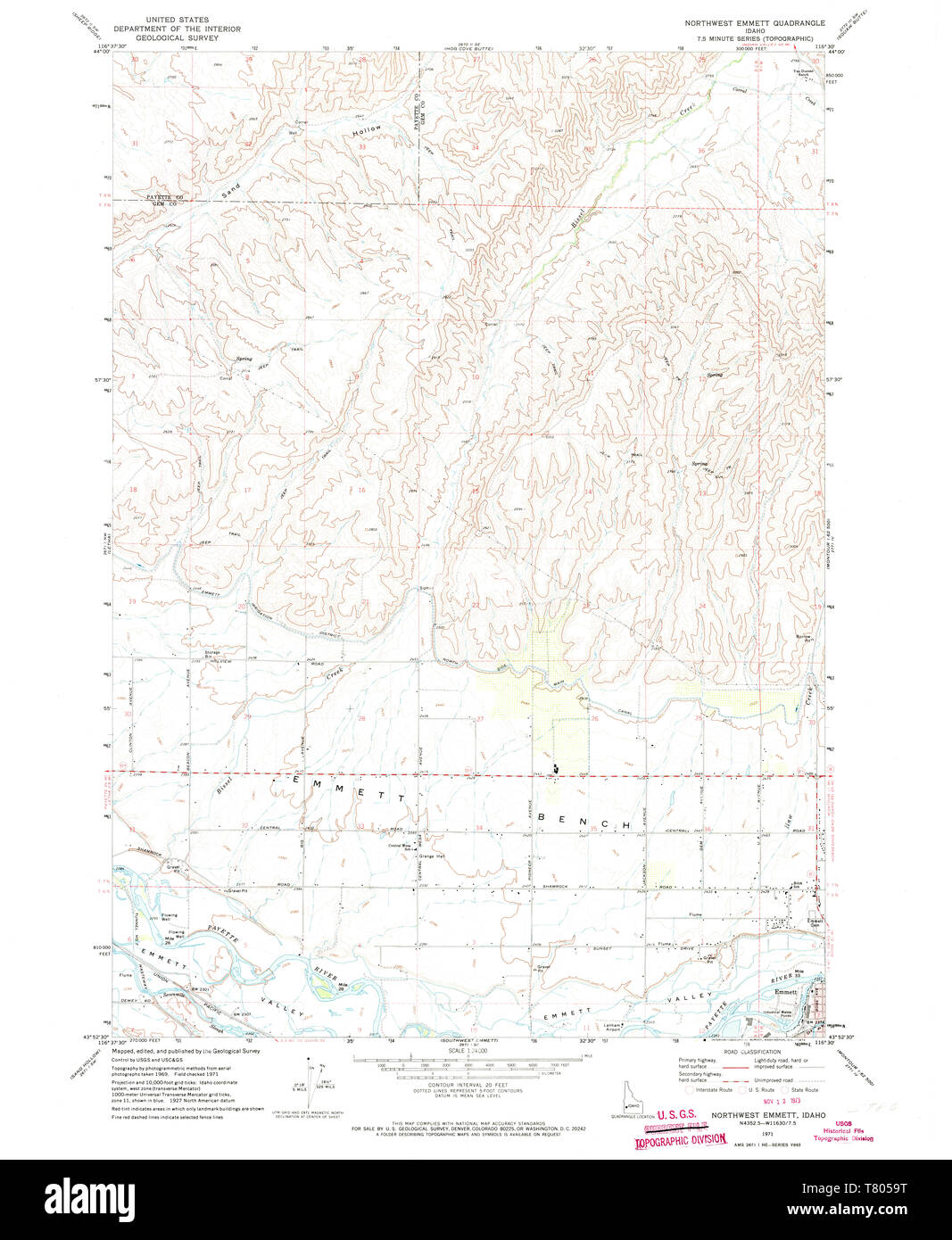 Emmett map hi-res stock photography and images - Alamy