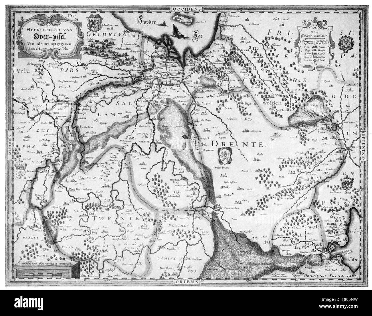 Visscher map hi-res stock photography and images - Alamy