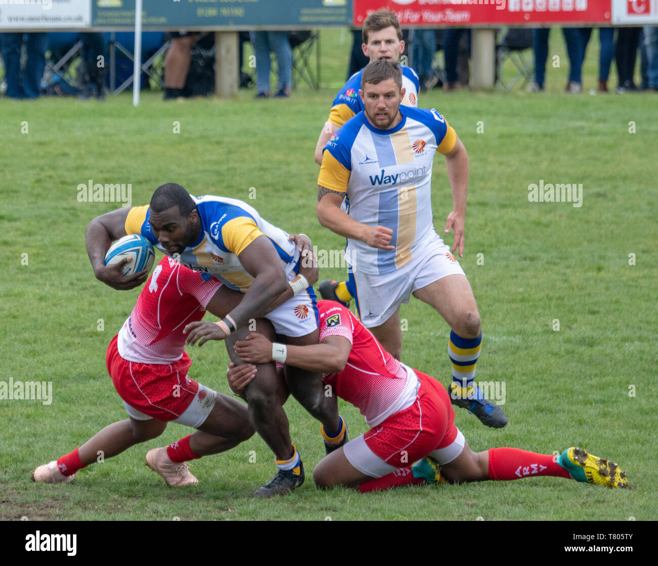 Bury St Edmunds Rugby Club 7s 2019 - British Army vs Apache Stock Photo ...