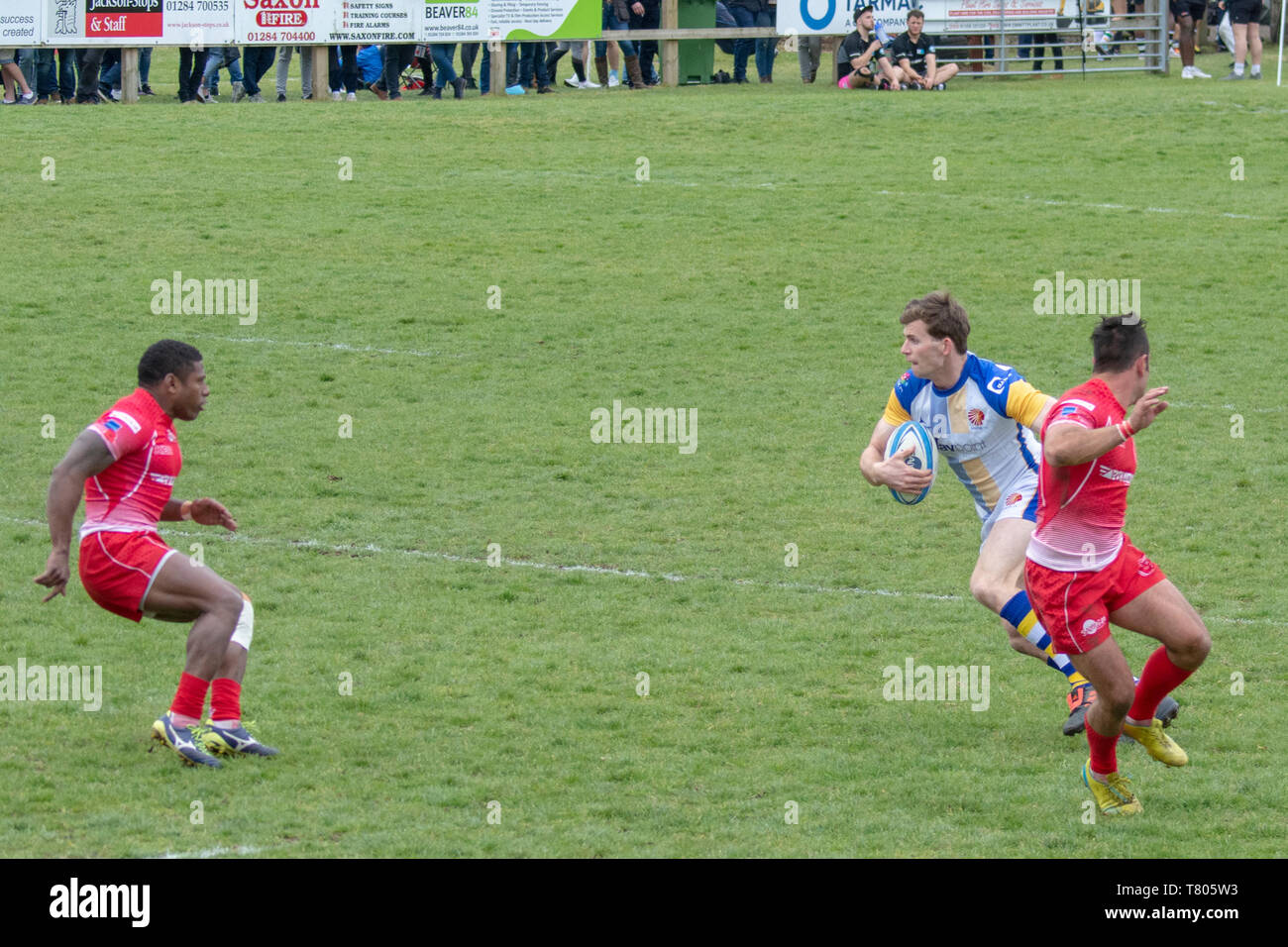 Bury St Edmunds Rugby Club 7s 2019 - British Army vs Apache Stock Photo ...