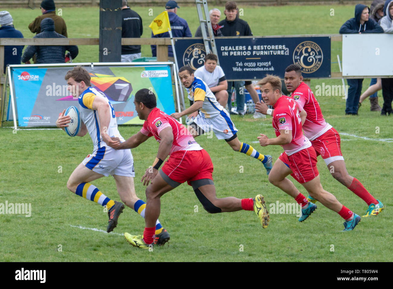 Bury St Edmunds Rugby Club 7s 2019 - British Army vs Apache Stock Photo ...