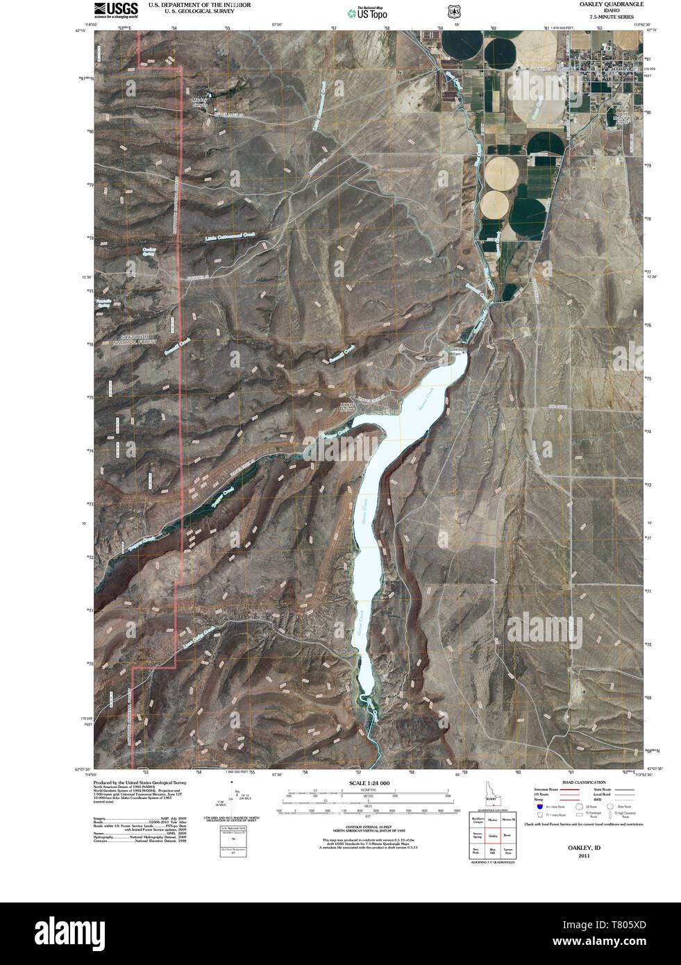 Map of oakley hi-res stock photography and images - Alamy