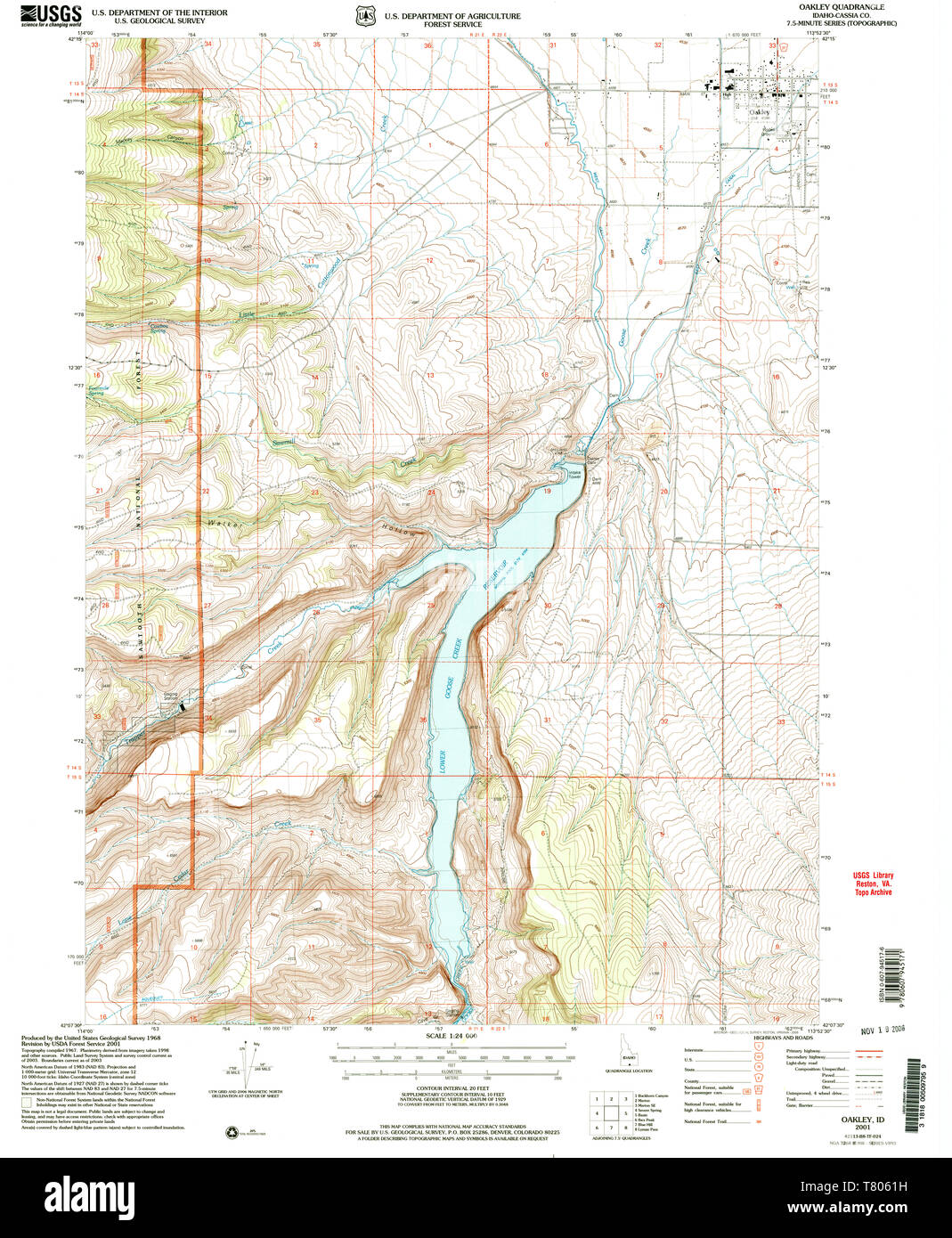Map of oakley hi-res stock photography and images - Alamy
