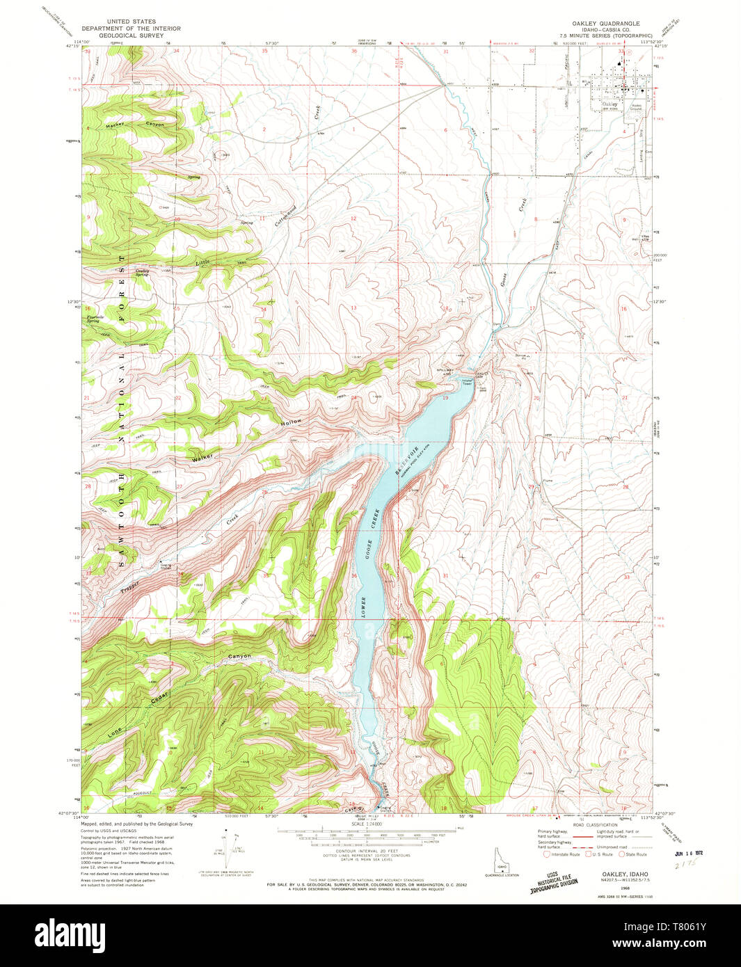 Oakley map hi-res stock photography and images - Alamy