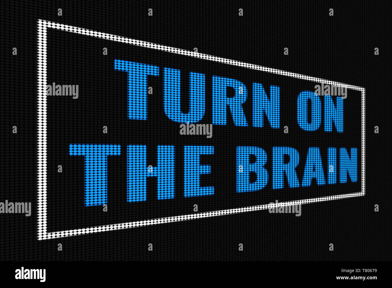 Turn on text effect hi-res stock photography and images - Alamy