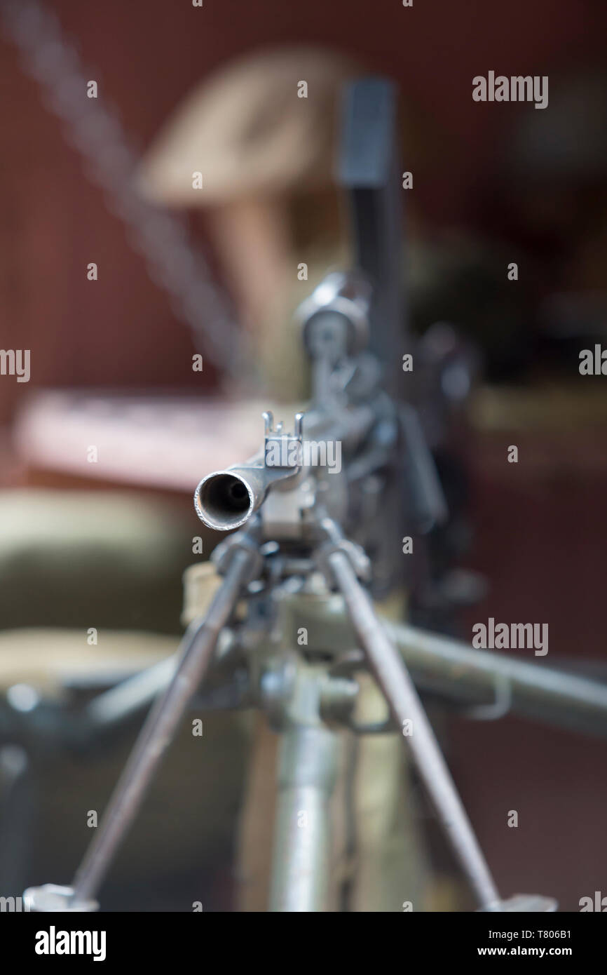 Machine gun close up Stock Photo - Alamy