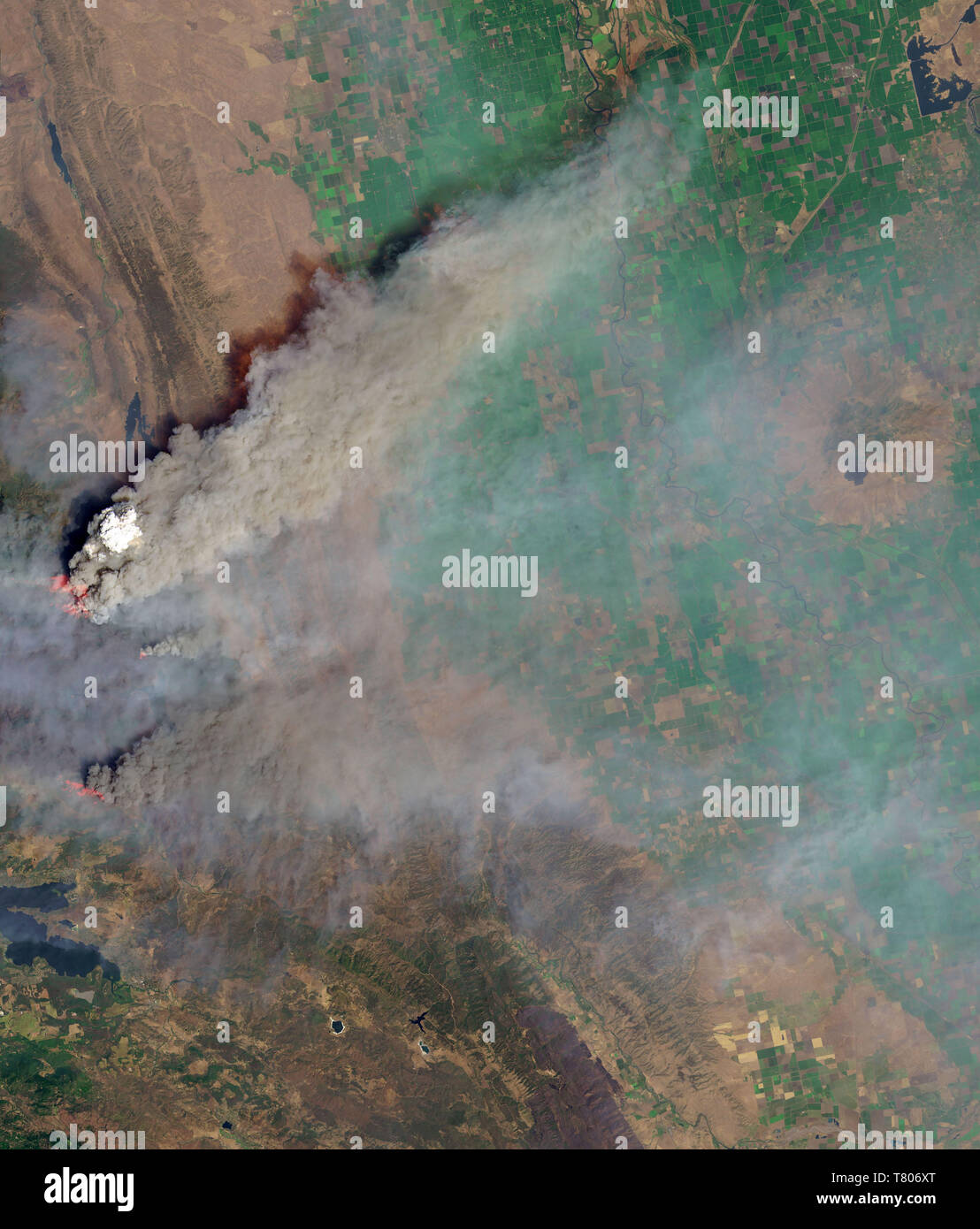 Ranch Fire, Mendocino Complex, California Stock Photo - Alamy