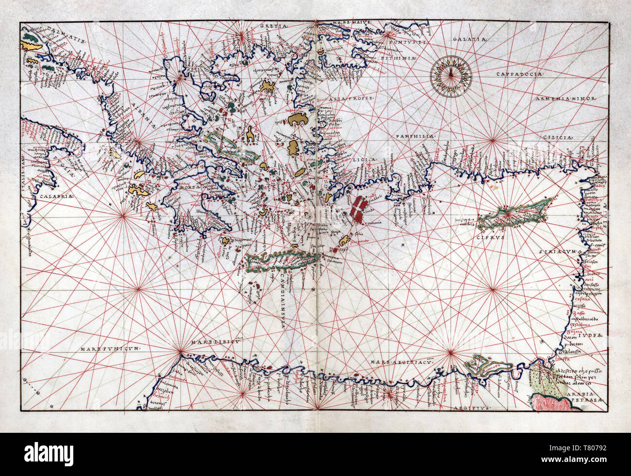 Mediterranean sea map hi-res stock photography and images - Alamy