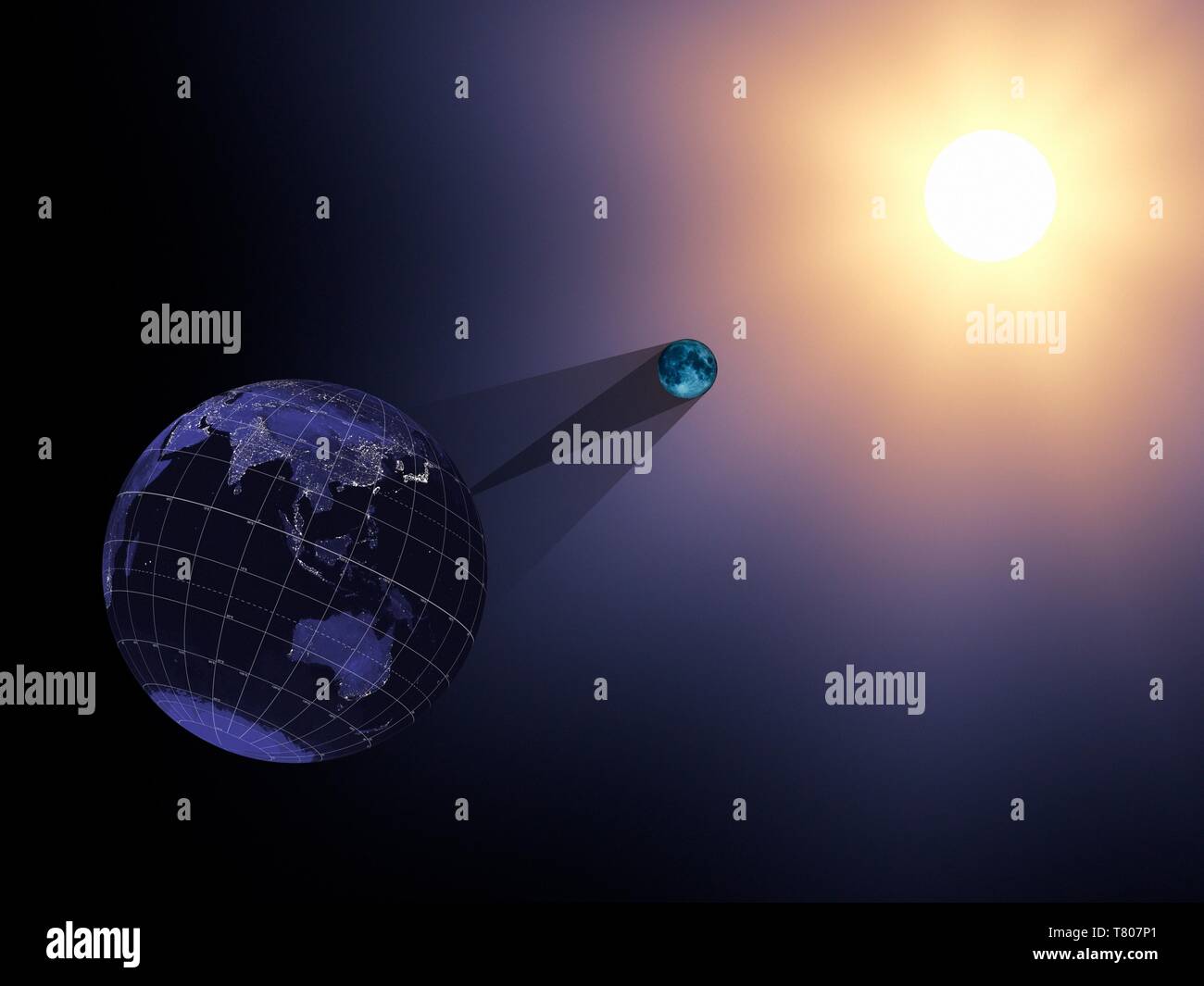 Solar eclipse diagram hi-res stock photography and images - Alamy