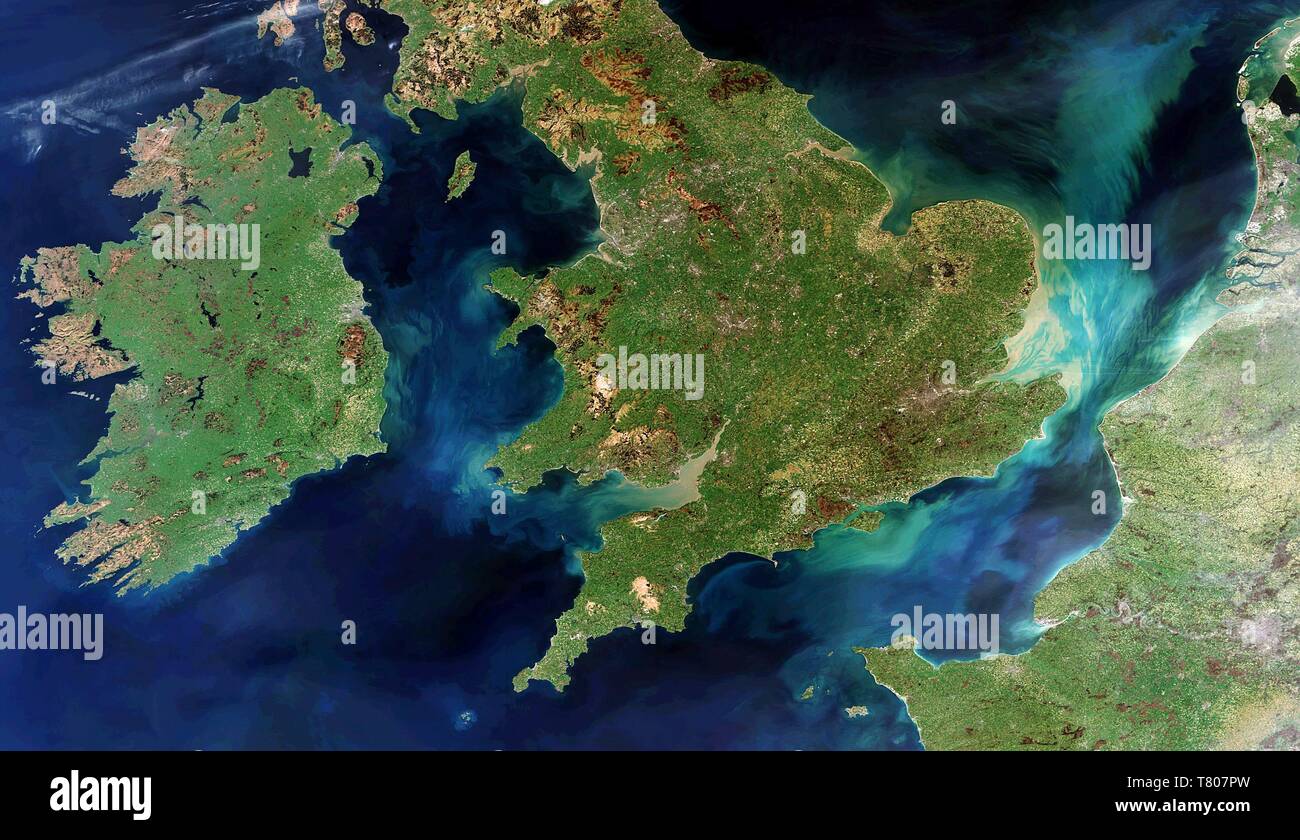 British Isles Satellite Image High Resolution Stock Photography and ...
