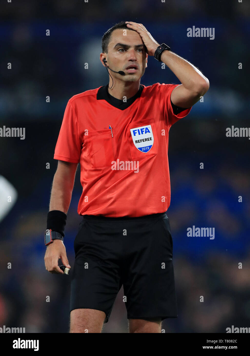 Referee Ovidiu Alin Hategan during the UEFA Europa League, Semi Final ...