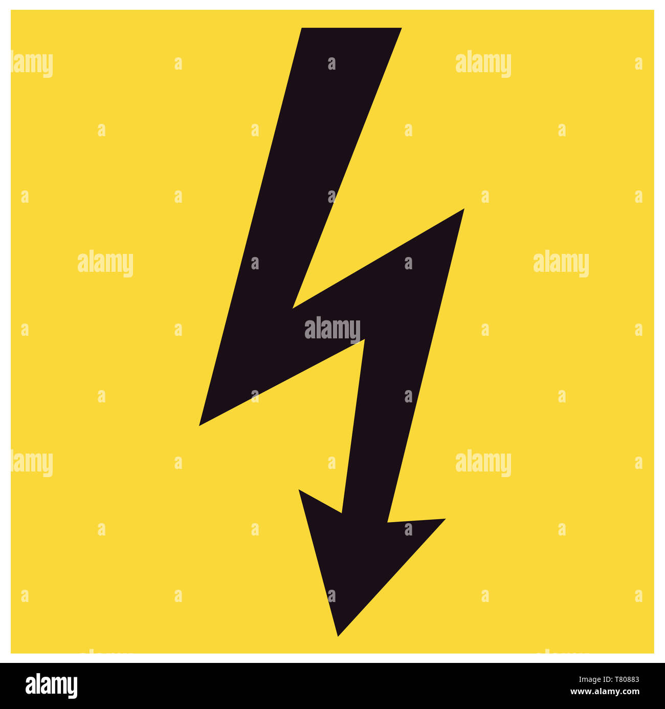 High Voltage Symbol, Illustration Stock Photo - Alamy