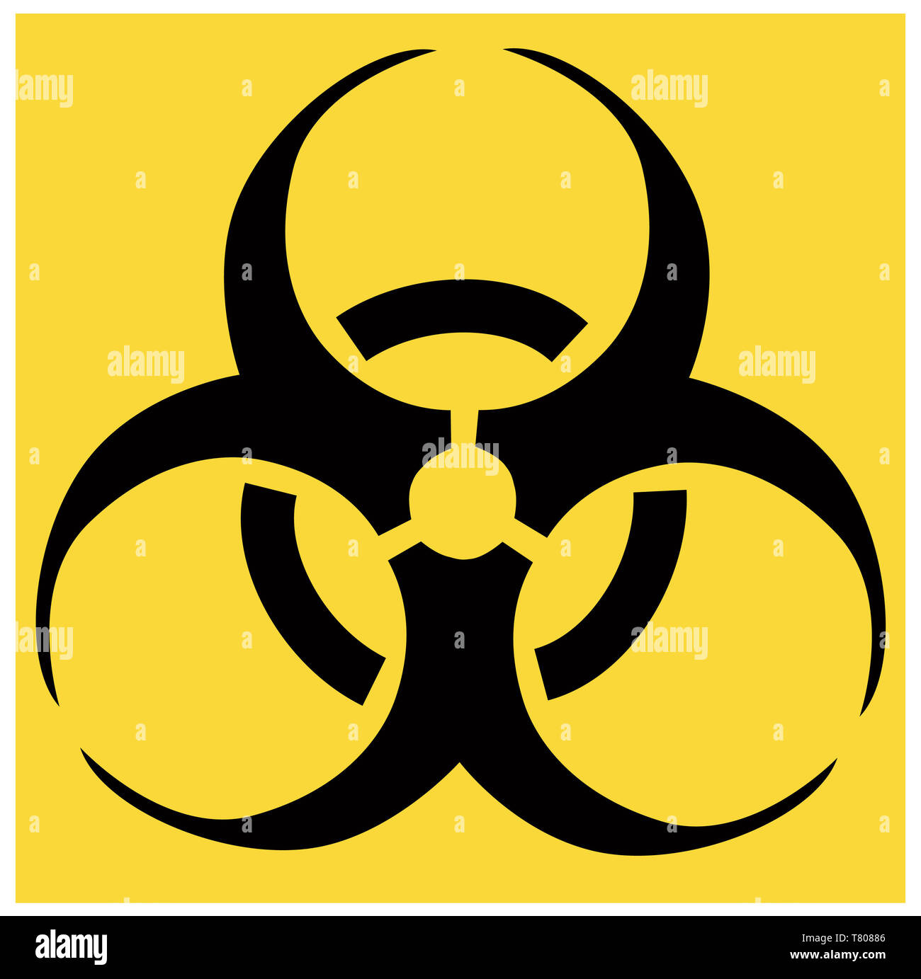 Biohazard Symbol, Illustration Stock Photo - Alamy