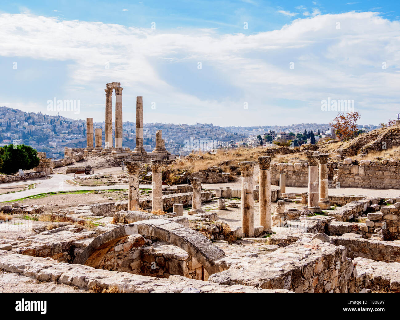 Temple of Hercules ruins, Amman Citadel, Amman Governorate, Jordan ...