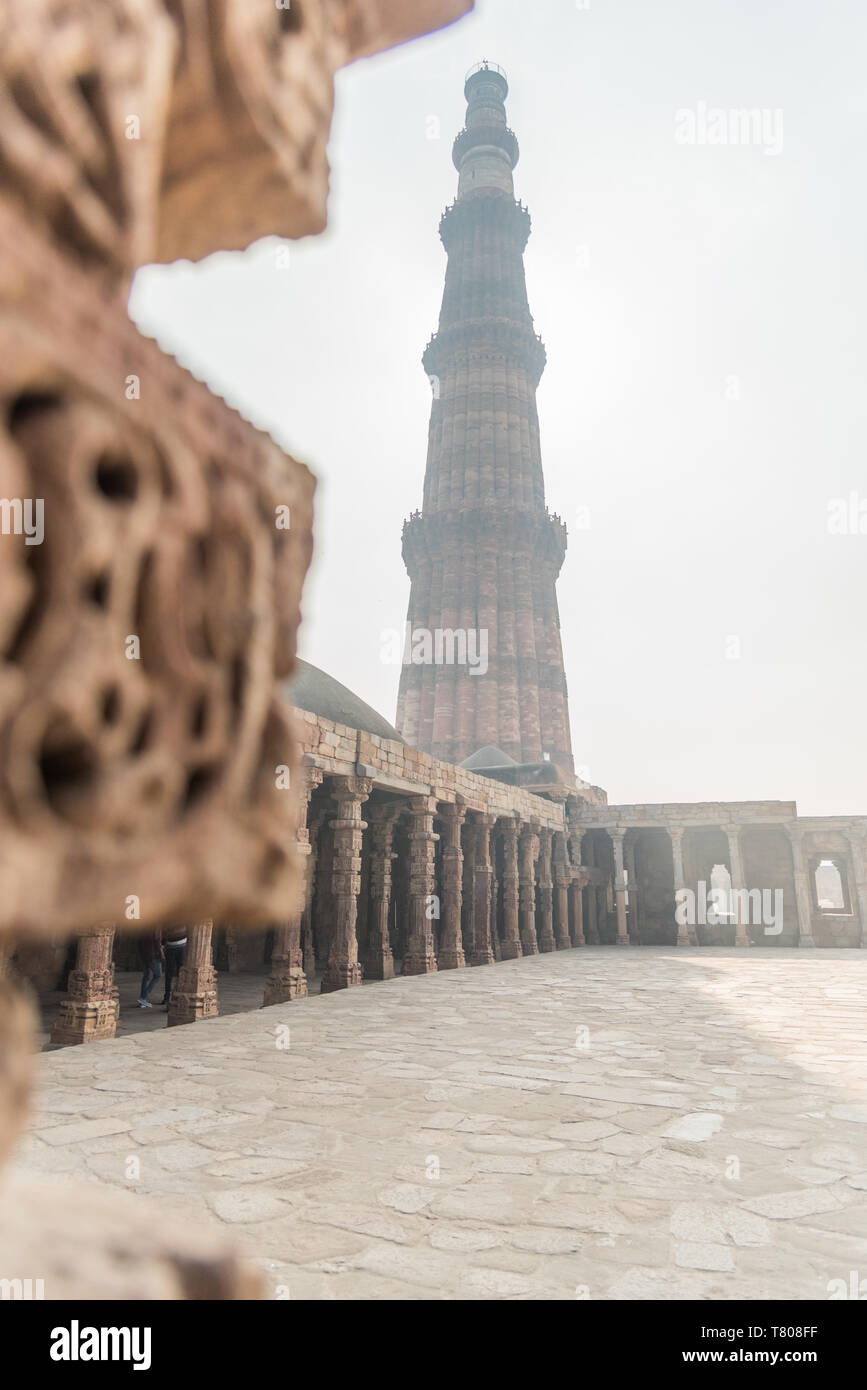 Qutub Minar, UNESCO World Heritage Site, New Delhi, India, Asia Stock ...