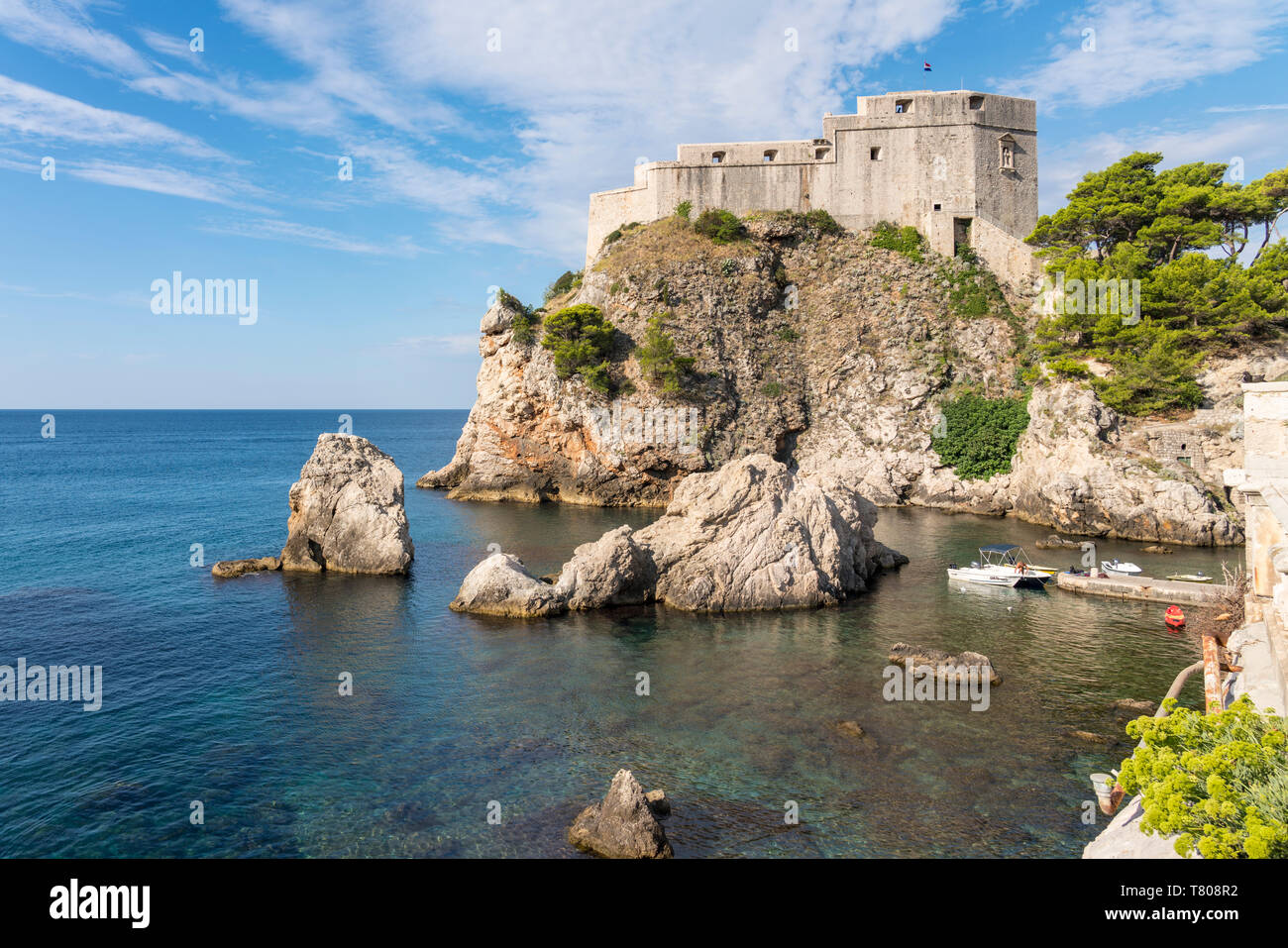 Fort Lovrijenac (St. Lawrence fortress), in summer, Dubrovnik ...