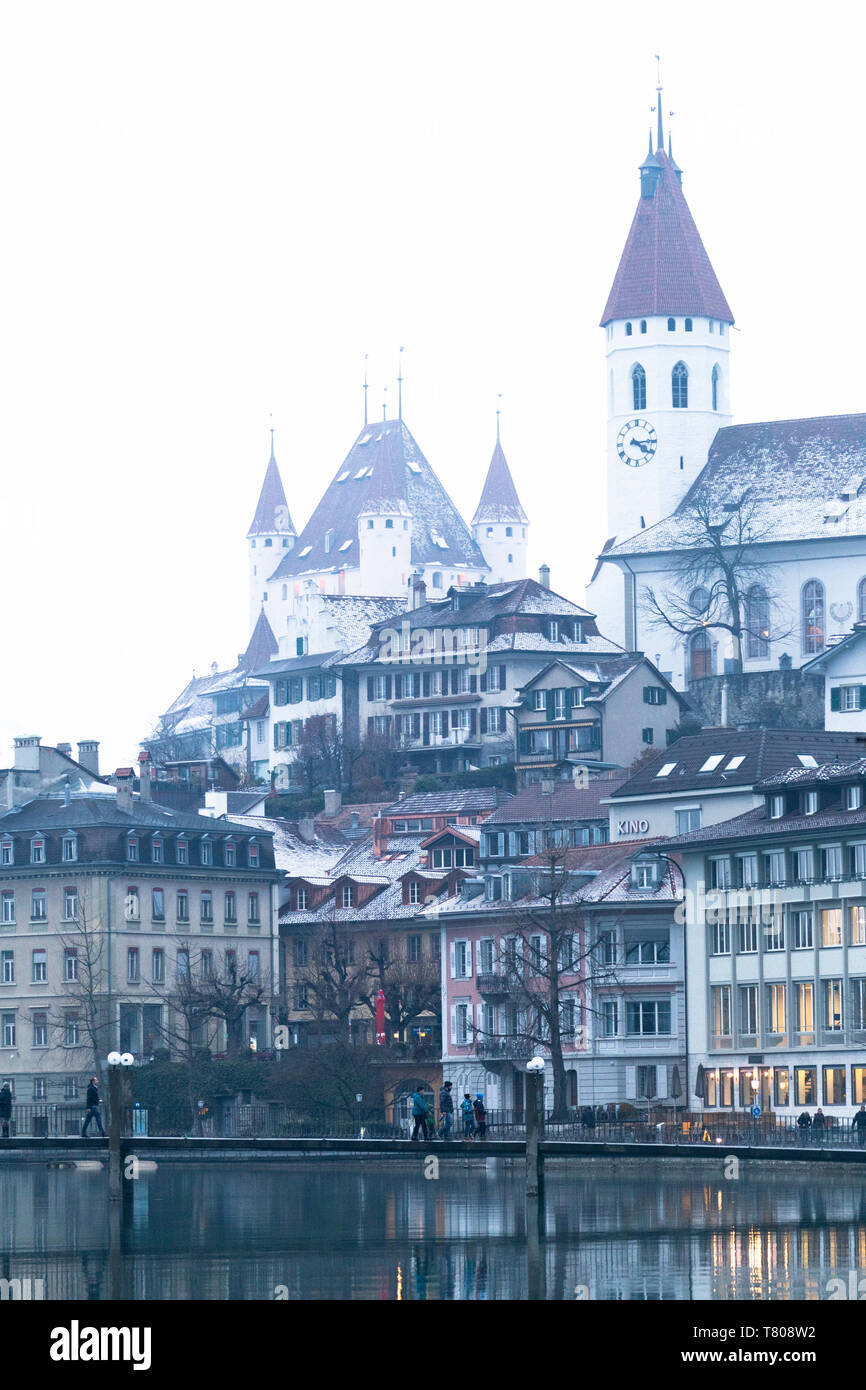 Historical centre of Thun, Canton of Bern, Switzerland, Europe Stock ...