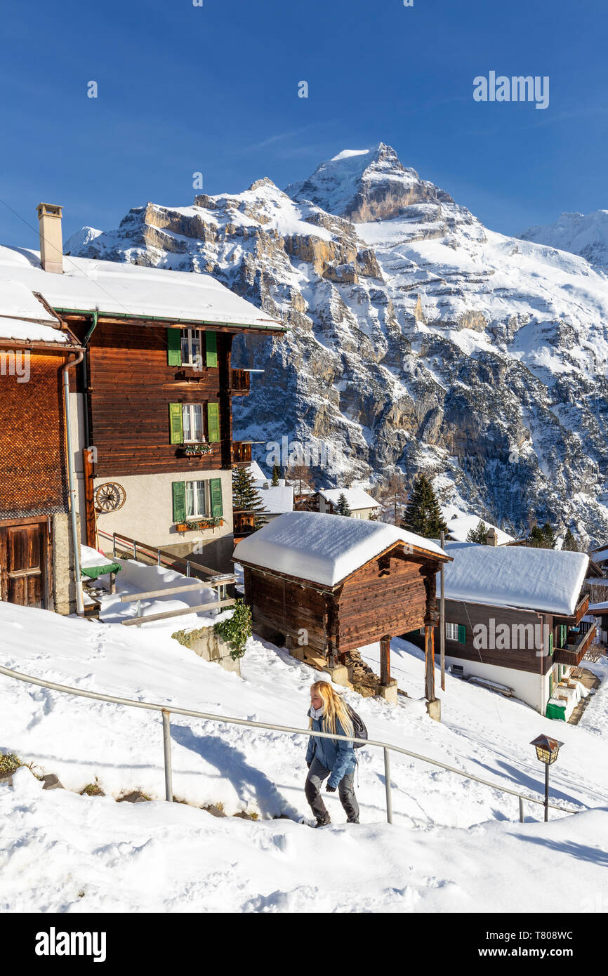 Murren And Lauterbrunnen Valley High Resolution Stock Photography and ...