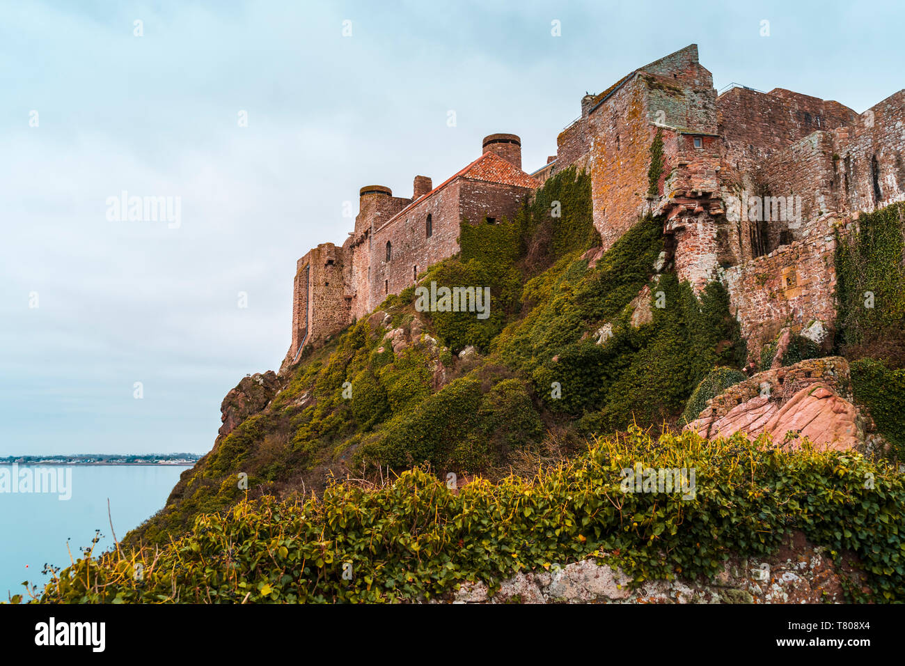 13th century fortress mont orgueil hi-res stock photography and images ...